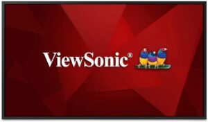 viewsonic cde4320 43 inch 4k uhd wireless presentation display with integrated quad core processor, 24/7 operation rating 16gb storage screen sharing rj45 or wi-fi hdmi dvi vga, no base stand, black