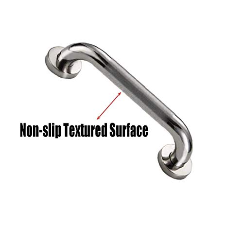 16 Inch Stainless Steel Chrome Shower Grab Bar, ZUEXT Towel Bar, Bathroom Balance Bar, Safety Hand Rail Support, Handicap Elderly Injury Senior Bath Assist Handle