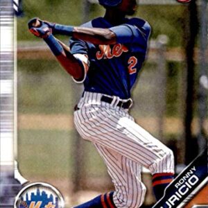 2019 Bowman Draft Baseball #BD-62 Ronny Mauricio New York Mets Official MLB Trading Card produced by Topps