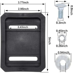 784-5580 Snowblower Plastic Reversible Skid Slide Shoes with Hardware Replaces 2 MTD 2 Stage Yardman Cub Cadet MTD 784-5580-0637