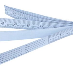 FixtureDisplays® 50" Paper Tape Measure Disposable Infant Head Ruler Physical Team Sports Measure 15053-100PK-NF