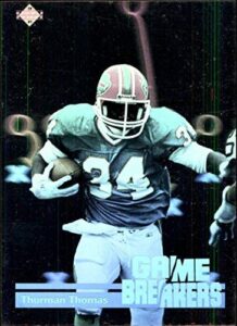 1991 upper deck game breaker holograms #gb2 thurman thomas nfl football trading card