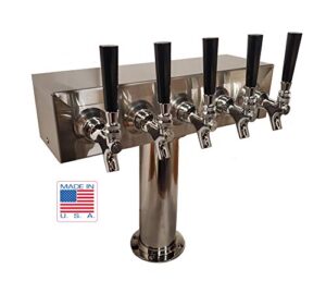 bev rite 5 faucet t tower, stainless steel