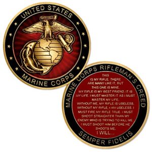 u.s. marine corps rifleman's creed challenge coin