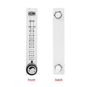 LZQ-7 Flowmeter 1-10 LPM, Air Flow Meter with Control Valve Acrylic Oxygen/Air/Gas Flowmeter Measurement Tools