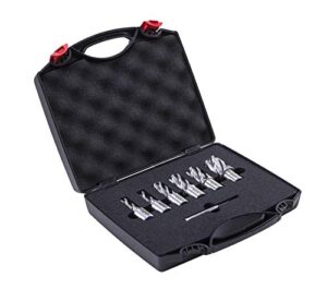 actool 6 pc 1/2" to 1-1/16" hss annular cutter set 1" cutting depth with 3/4'' weldon shank