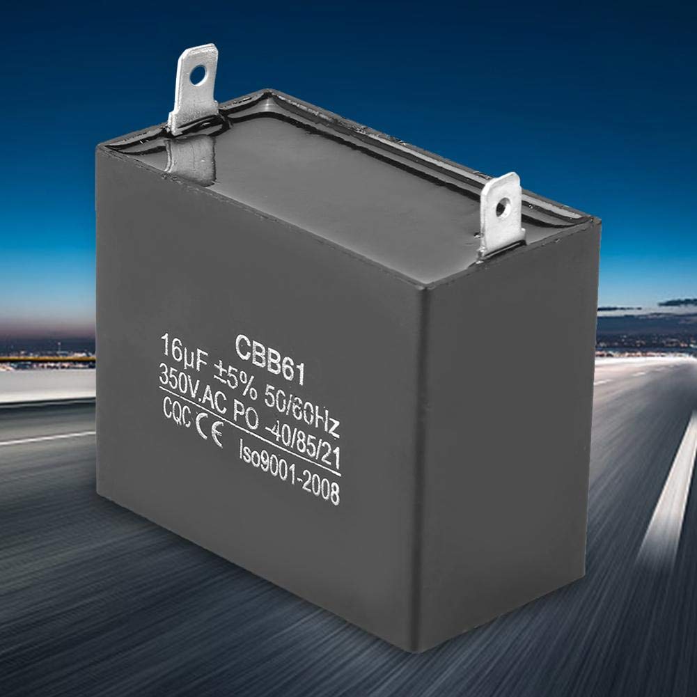 CBB61 Capacitor，350VAC 16uF Motor Running Starting Capacitor Generator，50/60Hz Start Capacitor Run Capacitor，for Brushless Gas & Generators