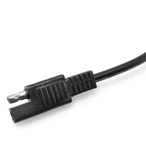 DGZZI SAE Power Extension Cable 35cm 18AWG Y Splitter 1 to 3 Connector 2 Pin Quick Disconnect Adapters Connector Cable for Solar Panel Charge