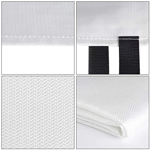 Fire Blanket Fire Guardian Blanket and Fire Blanket Fire Suppression Blankets for Kitchen, Bedroom, People- Energency Safety (40"x40") (White (1Pack))