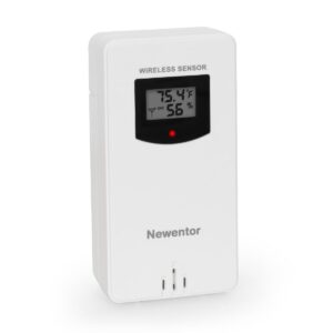 newentor indoor outdoor wireless remote sensor, temperature and humidity meters for q3/fj3378, q5/fj3383b, q6