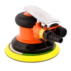 ZHONGAN 6" Pneumatic Air Random Orbital Sander for Wood Working, Heavy Duty Pneumatic Polishing Tool