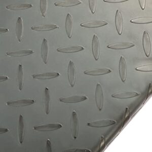 ECOTRIC Steel 14 Gauge Diamond Tread Plate Tandem Axle Trailer Fenders 72-7/8"x10-1/4"x13" (Fit 13"-15" Tires) - 2 Pcs