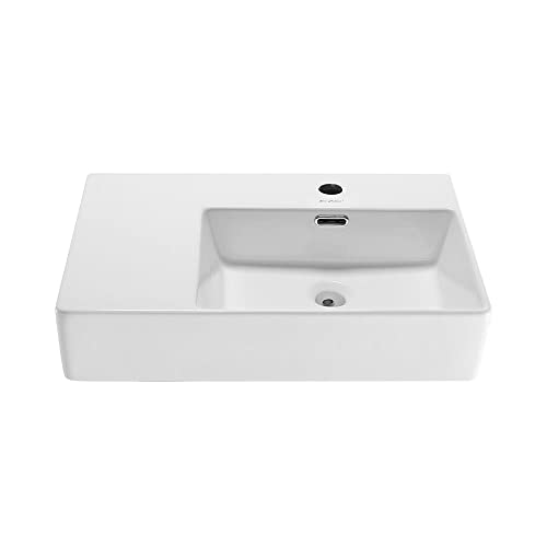 Swiss Madison SM-WS323 St. Tropez Wall Hung Sink with Right Side Faucet Mount