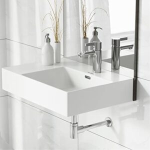 Swiss Madison SM-WS323 St. Tropez Wall Hung Sink with Right Side Faucet Mount