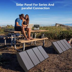 ALLPOWERS 700W Solar Generator with Solar Panel included, 606Wh Portable Power Station with 140W Panel In, Multiple Outlets for Camping Emergency 12V Battery Laptop Phone RV