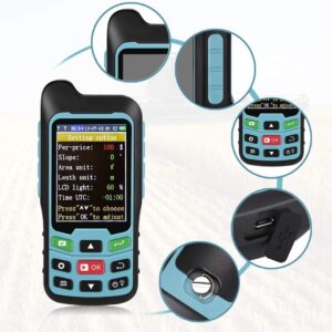 Handheld GPS Survey Equipment, BEVA GPS Land Measuring Instrument, Mini Handheld GPS Units for Mountainous Land, Slope and Flat Field