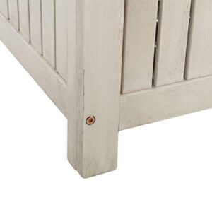 Safavieh PAT7037C Outdoor Abri White Storage Cushion Box