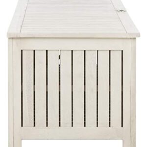 Safavieh PAT7037C Outdoor Abri White Storage Cushion Box