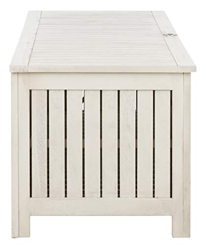 Safavieh PAT7037C Outdoor Abri White Storage Cushion Box