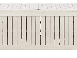 Safavieh PAT7037C Outdoor Abri White Storage Cushion Box