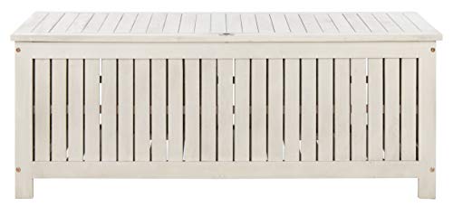 Safavieh PAT7037C Outdoor Abri White Storage Cushion Box