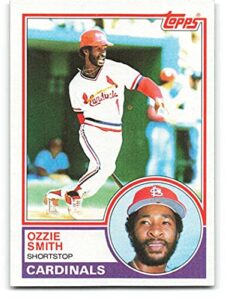 1983 topps baseball #540 ozzie smith st. louis cardinals mlb trading card from vending boxes (stock photos used) near mint or better condition sharp corners guaranteed