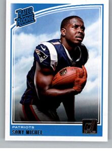 2018 donruss football #310 sony michel rc rookie card new england patriots rated rookie official nfl trading card