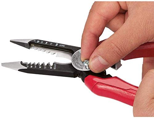 Milwaukee 48-22-3079 6-In-One Combination Wire Stripping and Reaming Pliers for Electricians, 2 Pack