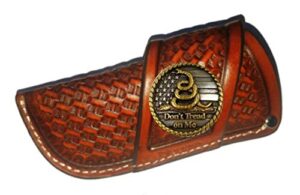 genuine texas brand custom nocona dtom side draw knife sheath right side