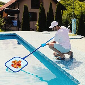 Hot Tub Cleaning Kit Accessories Contain Pool Net, Paddling Pool Brush and Scrubber Pad, with a Pair Gloves as a Gift, All in 1