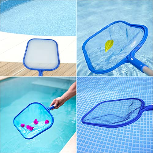 Hot Tub Cleaning Kit Accessories Contain Pool Net, Paddling Pool Brush and Scrubber Pad, with a Pair Gloves as a Gift, All in 1