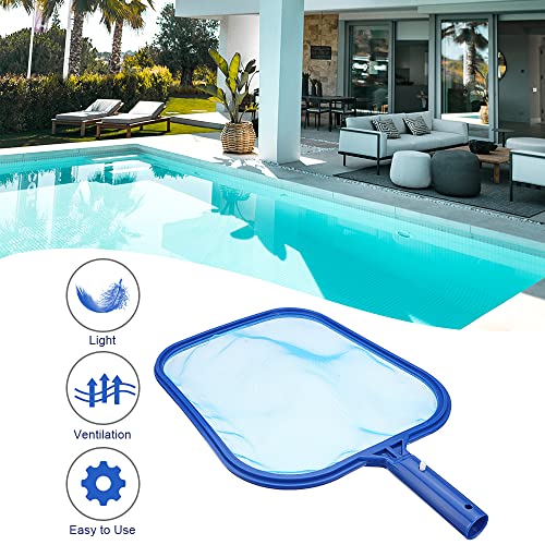 Hot Tub Cleaning Kit Accessories Contain Pool Net, Paddling Pool Brush and Scrubber Pad, with a Pair Gloves as a Gift, All in 1