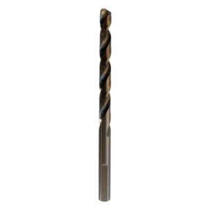 1/4-Inch Cobalt Steel M35 Jobber Length Twist Drill Bits for Hard Metal, Stainless Steel, Pack of 12