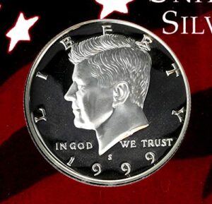 1999 s kennedy half dollar 1999 s silver kennedy half dollar proof 50c key date half dollar silver proof dcam