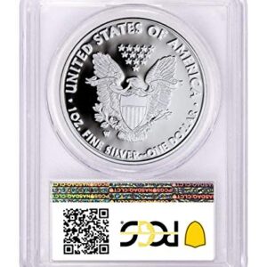 2020 W Silver Eagle Proof 2020 W Silver Eagle Proof PCGS PR-69 First Strike Flag Label .999 Silver $1 PR-69 PCGS DCAM