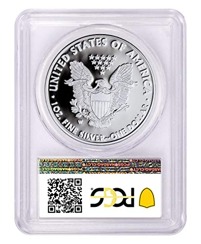 2020 W Silver Eagle Proof 2020 W Silver Eagle Proof PCGS PR-69 First Strike Flag Label .999 Silver $1 PR-69 PCGS DCAM