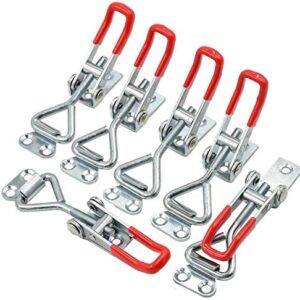 6 Pack Adjustable Toggle Latch Clamp 4001, 330 Lbs 150Kg Holding Capacity, 4001 Heavy Duty Quick Release Pull Latch Toggle Clamp