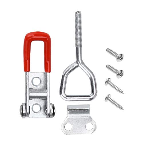 6 Pack Adjustable Toggle Latch Clamp 4001, 330 Lbs 150Kg Holding Capacity, 4001 Heavy Duty Quick Release Pull Latch Toggle Clamp