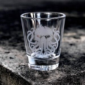 2oz cthulhu shotglass laser