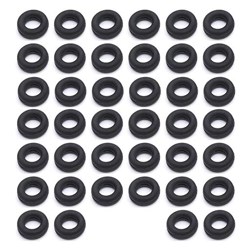 40 Pieces (20 Pairs) Eyeglasses Temple Tips Sleeve Retainers Silicone Anti-Slip Round Eyeglass Retainers for Spectacle Sunglasses Reading Glasses Eyewear Children's Eyeglass, Black