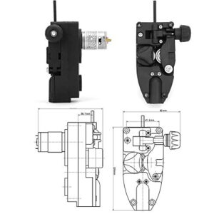 Mig Welder Roll Wire Feed Motor, DC 24V 10W Soldering Wire Feeder Machine Welder Flux Core Wire Automatic Feed 0.8-1.0mm, Wire Feeding Speed 2-13 m/min, Easy to Use