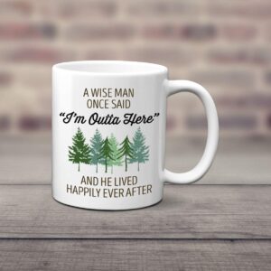 CANARY ROAD I'm Outta Here Retirement Mug | Divorce Gift Men | Retirement Gift for Men | Retirement Party Decor | Coworker Retirement | Retiree Gift | Boss Retirement