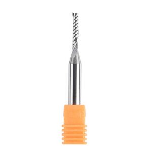 SpeTool O Flute 1/8 Inch Cutter Up Cut Spiral End Mill Aluminum Cutting Carbide Router for Acrylic PVC MDF Wood