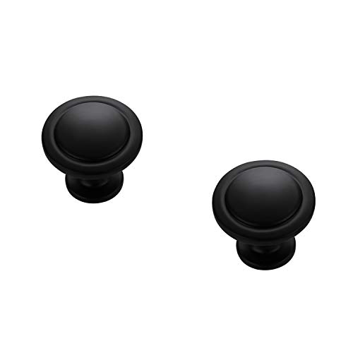 Ravinte 30 Pack 1-1/4 inch Kitchen Cabinet Knobs Drawer Dresser Knobs Matte Black Zinc, Drawer Pulls Door Handles Knobs