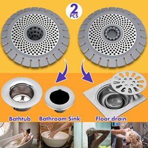 Shower Drain Hair Catcher/Bathtub Shower Drain Hair Trap/Strainer Stainless Steel Drain Protector