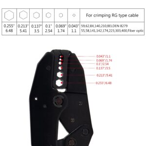 TLS.eagle BNC RG58 Plug Crimp Connector and Striping Crimp Tool for RG58 RG59 Pack of 10