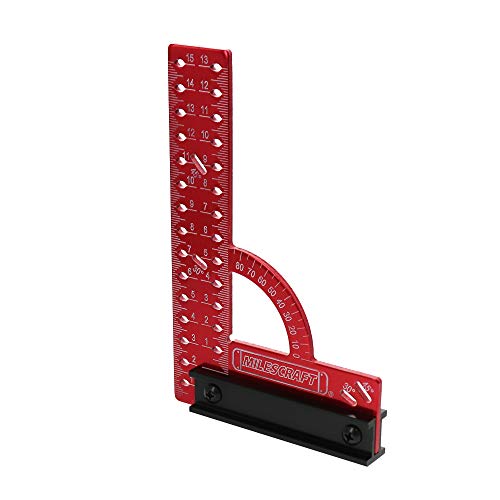 Milescraft 8459 MC-Square150 (metric) - Aluminum Framing and Woodworking Square,Red