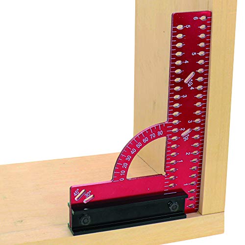 Milescraft 8459 MC-Square150 (metric) - Aluminum Framing and Woodworking Square,Red