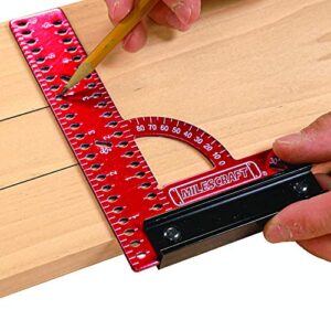 Milescraft 8459 MC-Square150 (metric) - Aluminum Framing and Woodworking Square,Red