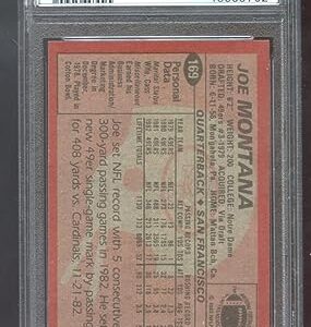 1983 Topps #169 Joe Montana San Francisco 49ers PSA 8 NM-MT Graded Football Card